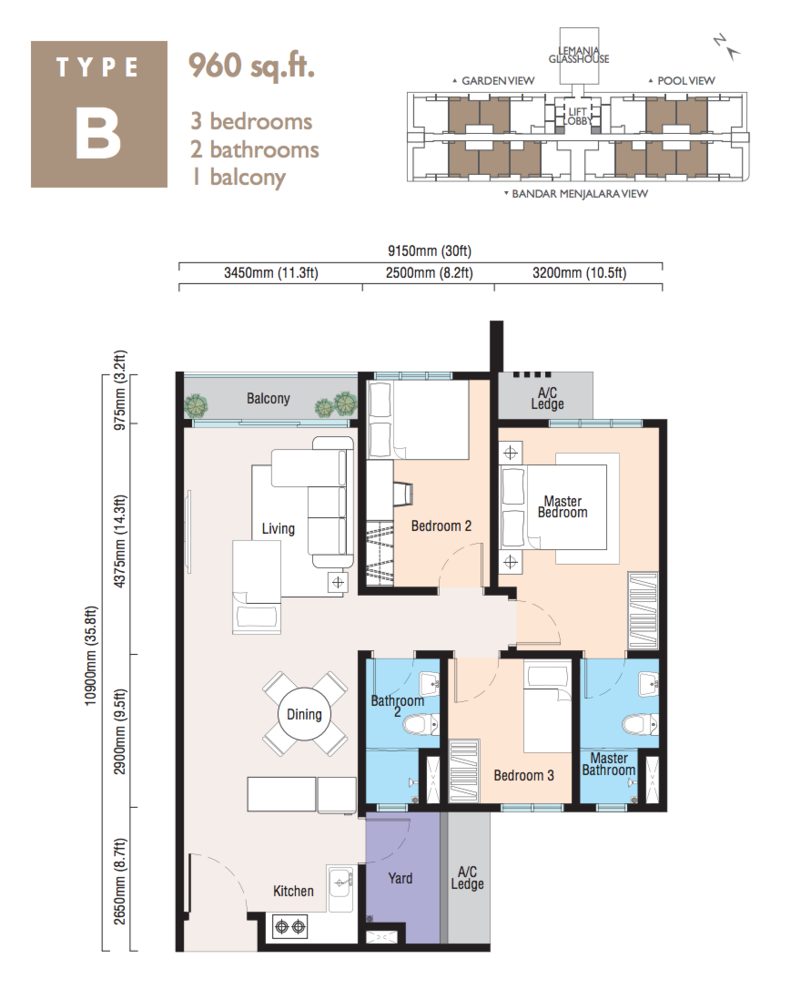 Trinity Lemanja Condominium 3 Bedroom for sale | StarProperty