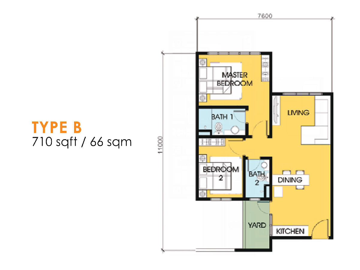 Amber Cove Condominium (Service Residence) 2 Bedroom - 2 Bedroom for ...